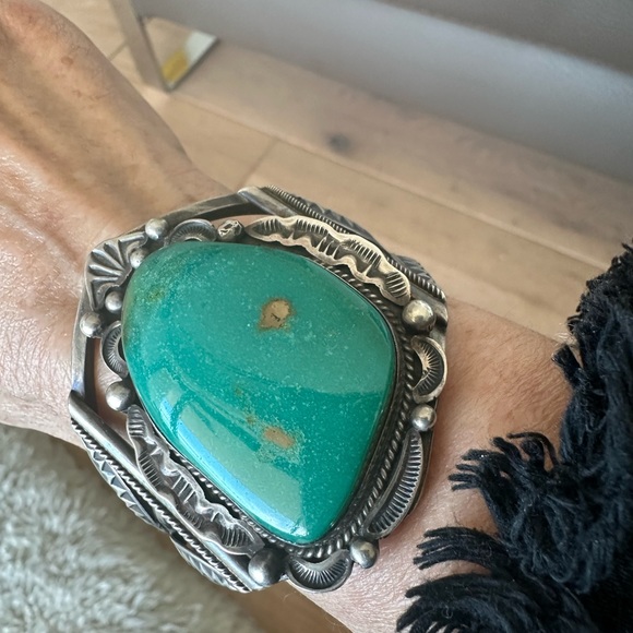 Jewelry | Exquisite Turquoise Vintage Sterling Cuff | Poshmark